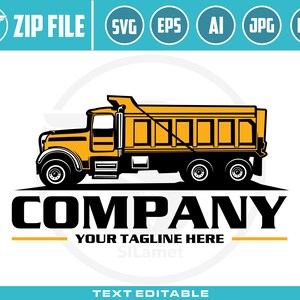 Dump Truck Logo Digging Logo Earth Digging Logo Dump - Etsy