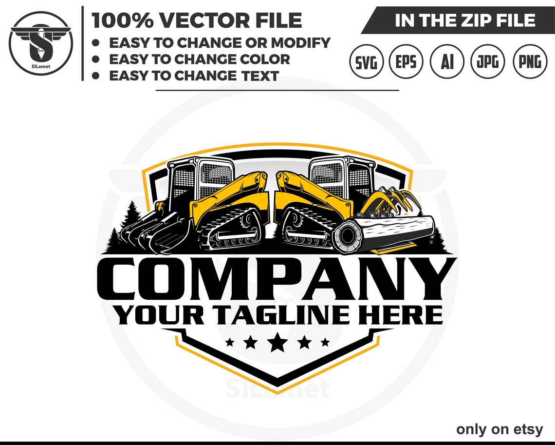 Skid Steer Grapple Logo Mini Track Grapple Svg Skid Steer - Etsy