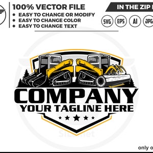 Skid Steer Grapple Logo, Mini Track Grapple Svg, Skid Steer Grapple Svg ...