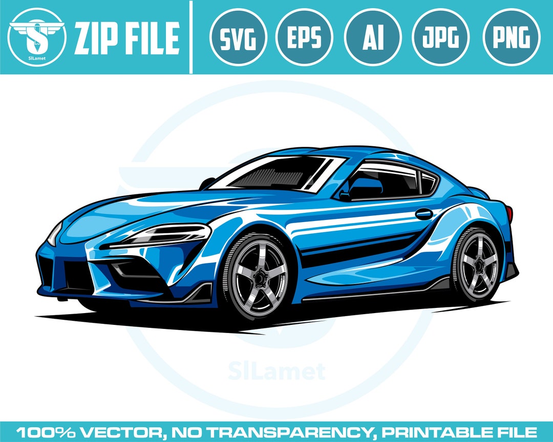 Super Car SVG: Sports Car Decal, T-shirt Design (digital Download) - Etsy