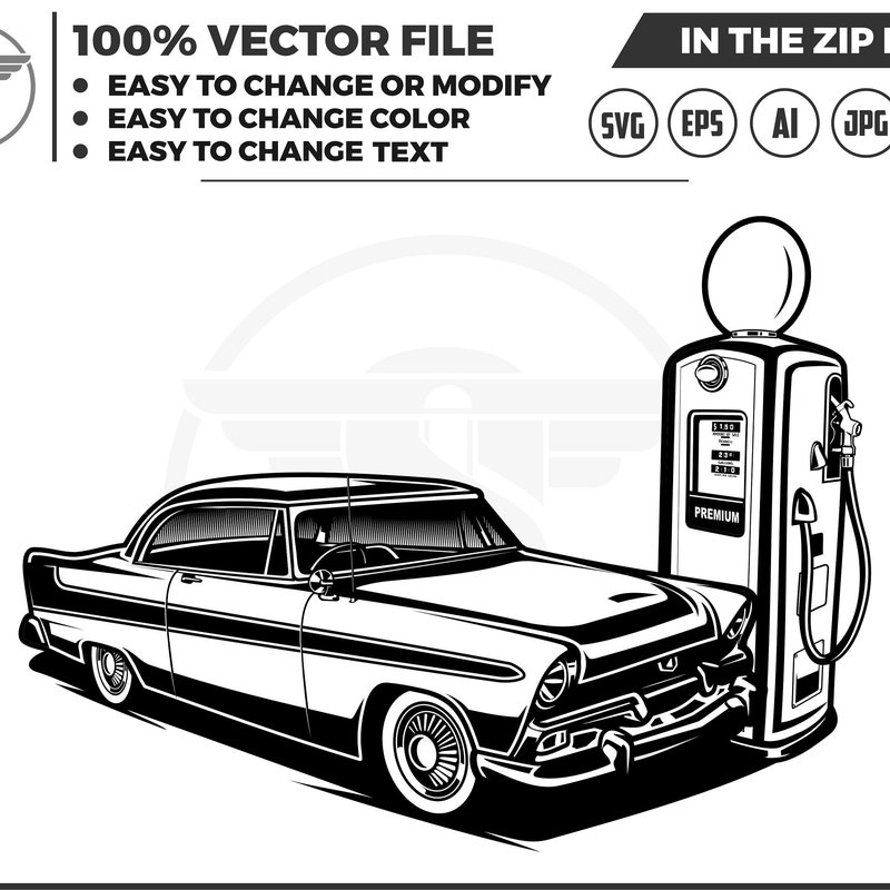 Gas Station Svg - Etsy