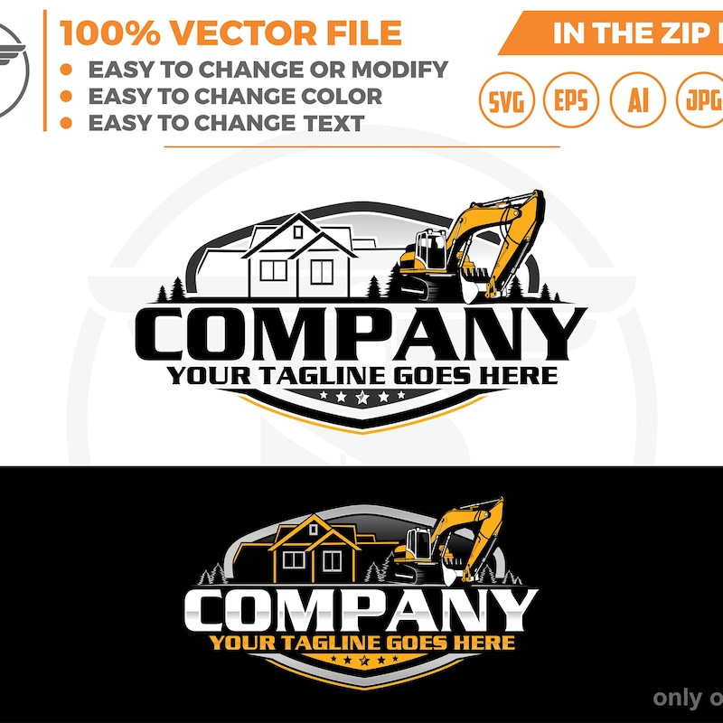 Construction Logo Houses Svg - Etsy