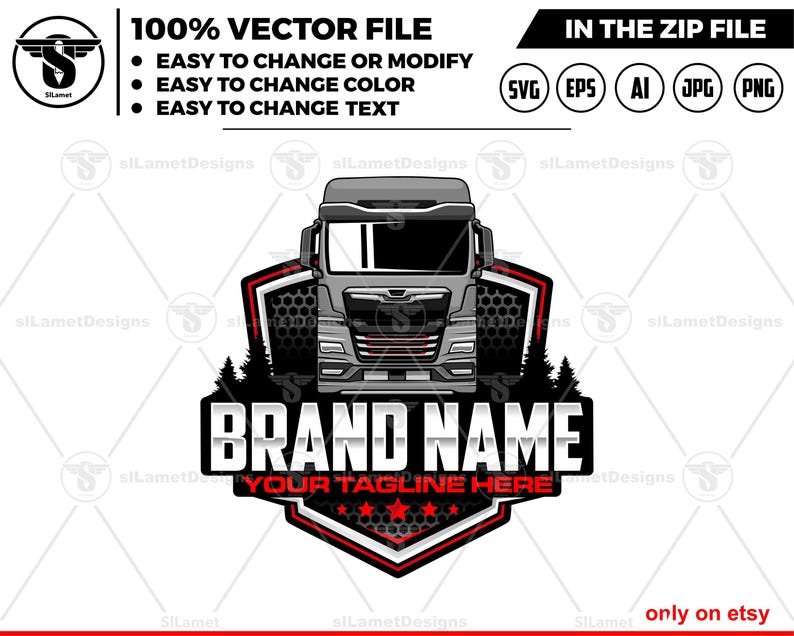 Tipper Truck Logo - Flat Nose Dump Truck Logo - Dump Truck Logo - Tip ...