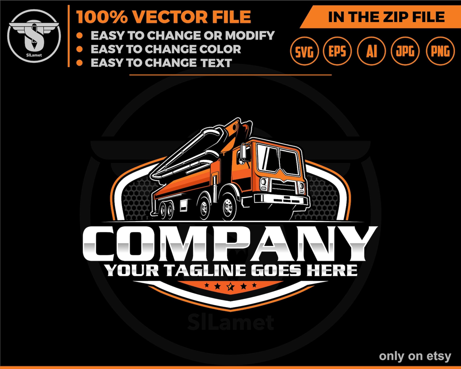 Concrete Pump Truck Logo,concrete Truck Logo,beton Truck Logo,concrete ...