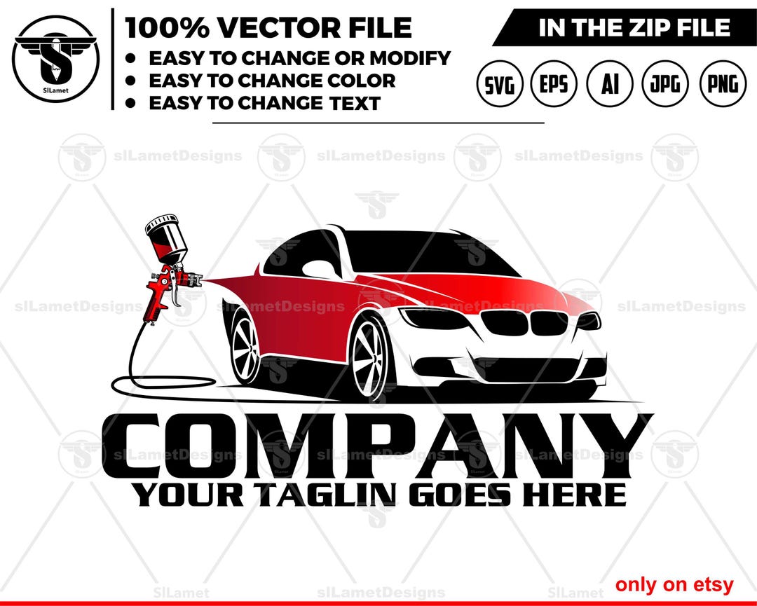 Car Painting Logo: Auto Body Shop Graphic (digital Download) - Etsy