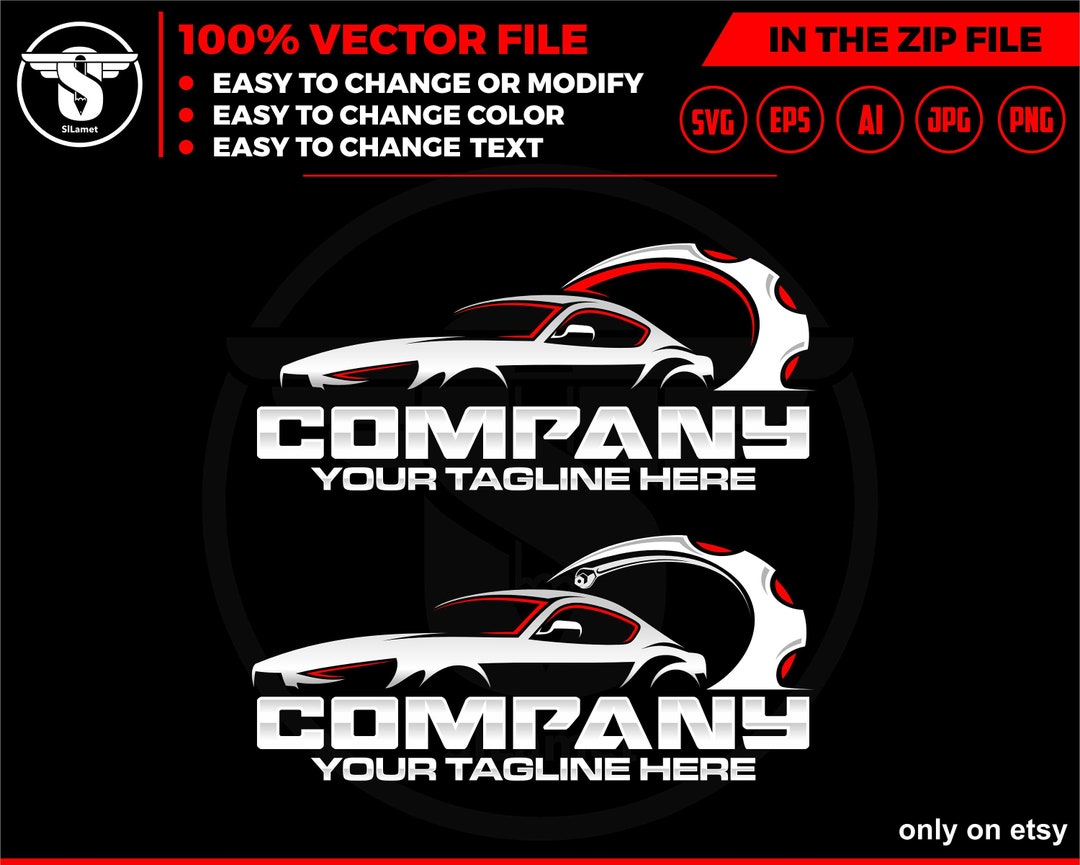 Car Repair Logo Design – Automotive Service SVG, EPS, PNG (digital ...