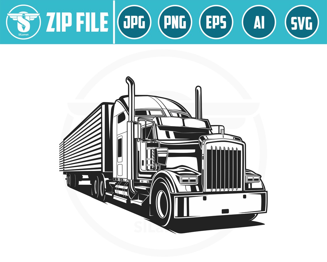 Trucking Svg Trucking Company Logo Moving Truck Semi Truck - Etsy