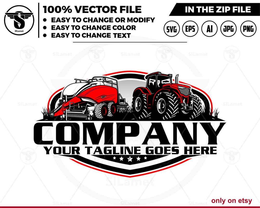 Tractor and Big Baler Logo - New Holland Big Baler Logo- Tractor Farm ...