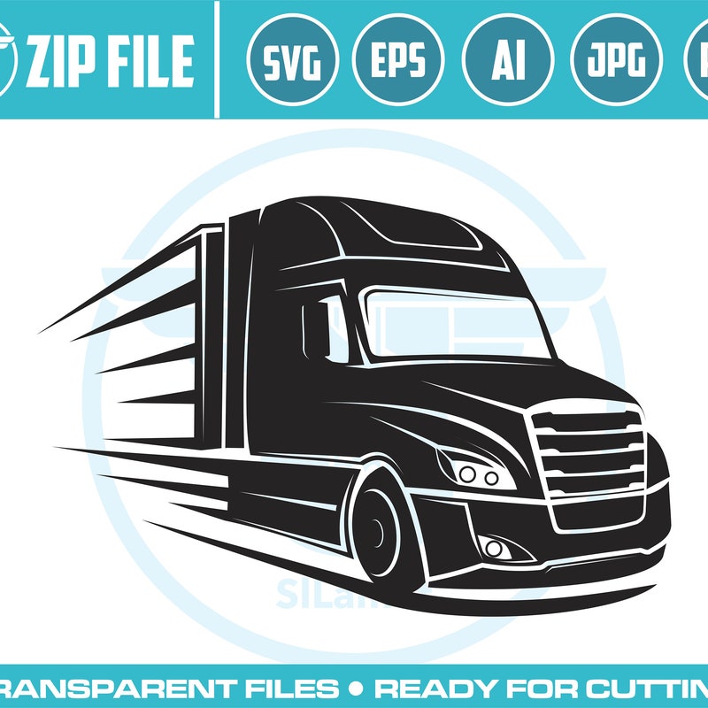 Tractor Trailer Cut Out - Etsy