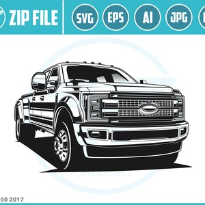 Ford F450 Vector File - Etsy