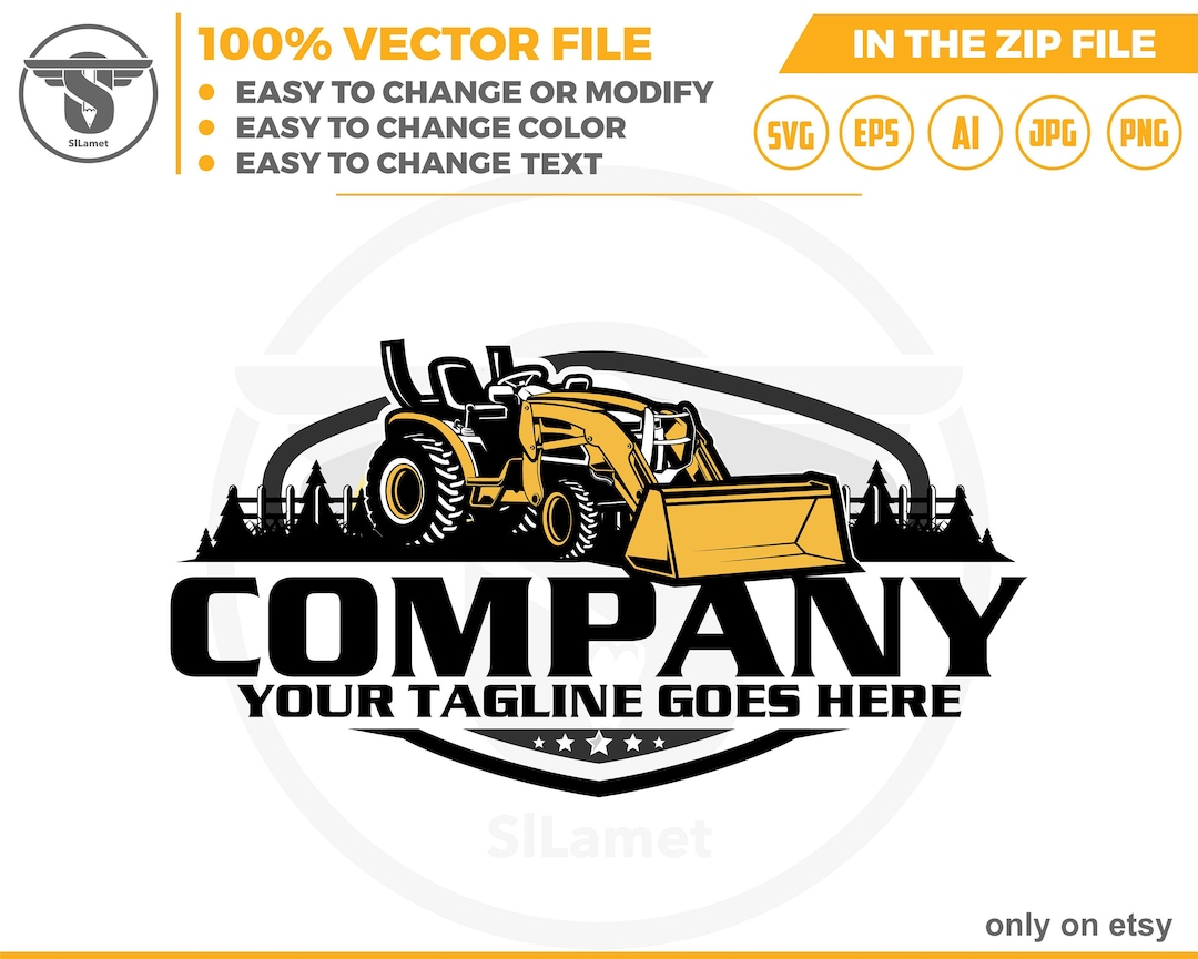 Backhoe Loaders Logo Svg, Backhoe Excavator Logo Svg, Backhoe Svg ...