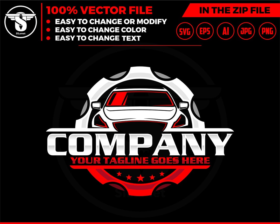Car Service Logo Template: Auto Repair Graphics (digital Download) - Etsy