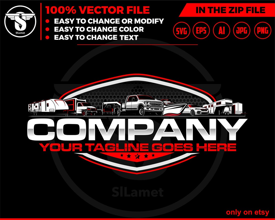 Rv Logo , Vehicle Storage Logo, Truck, Boat, Car, Public Transport Logo ...