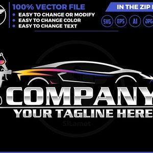 Car Painting Logo: Auto Body Shop Design (digital Download) - Etsy