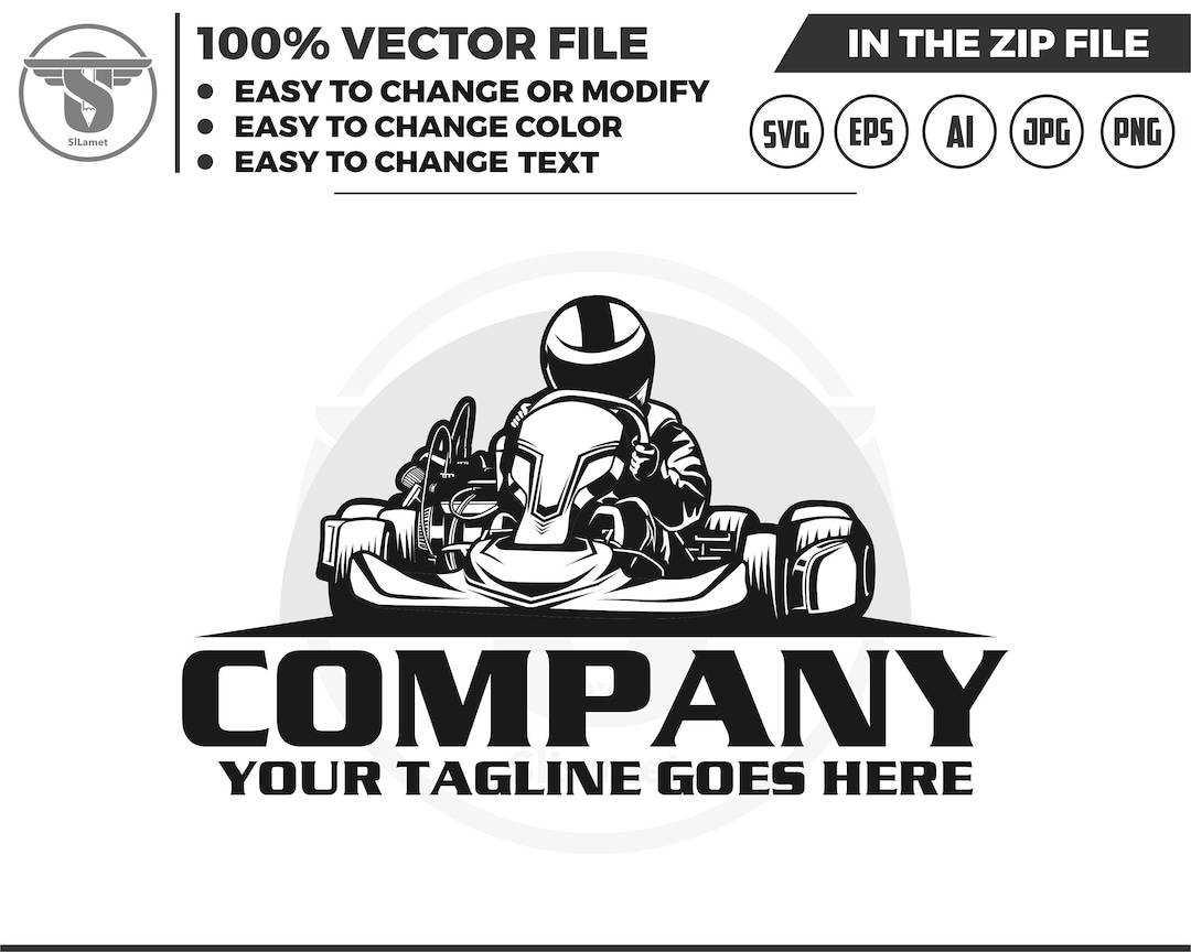 Racer Logo, Go Kart SVG, Go Kart Logo, Go Kart Racing , Gokart Racer ...