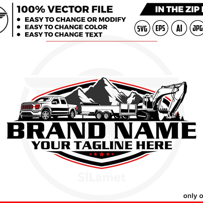 Trailer Rental Logo - Etsy