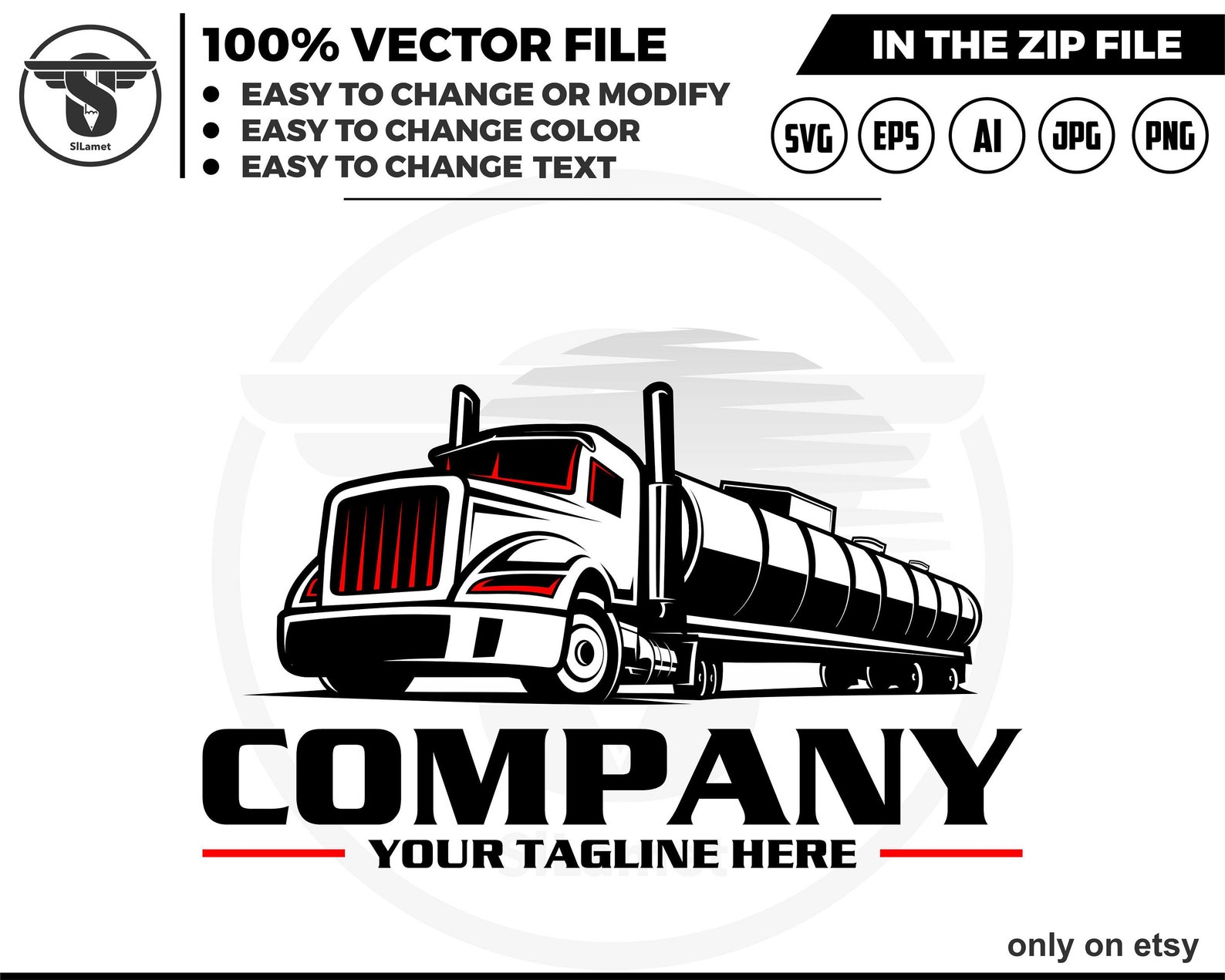 Tanker Truck Logo Tank Truck Logo Water Tank Truck Logo - Etsy