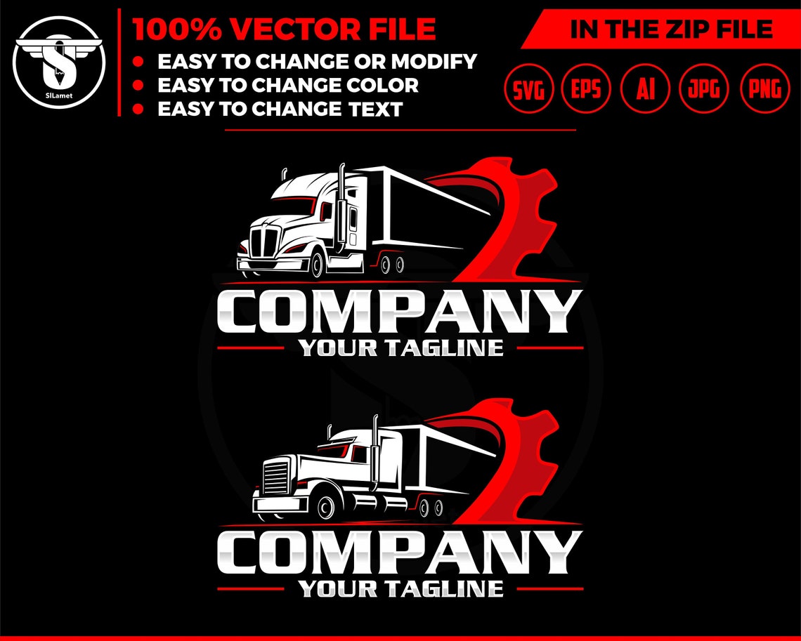 Repair Truck Logo , Service Truck Logo, Trucking Logo Svg, Truck Logo ...