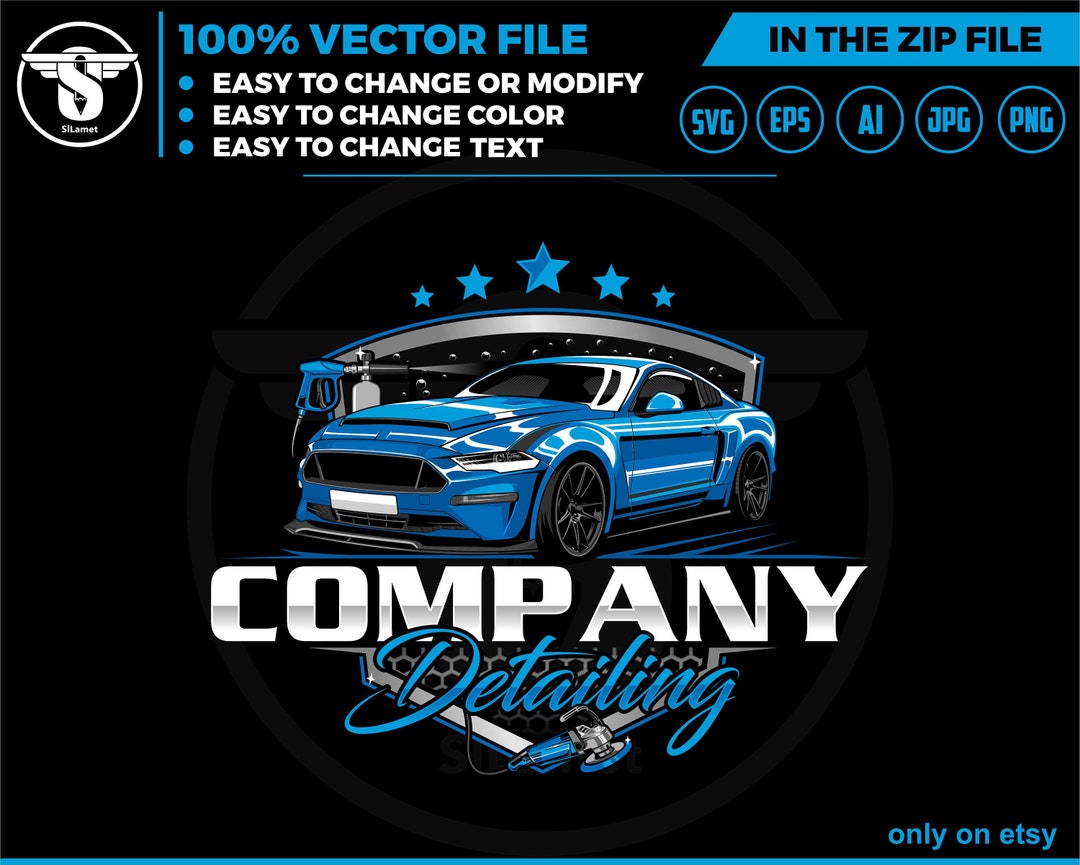 Luxury Cars Auto Detailing - Sport Car Detailing Logo Template - Car ...