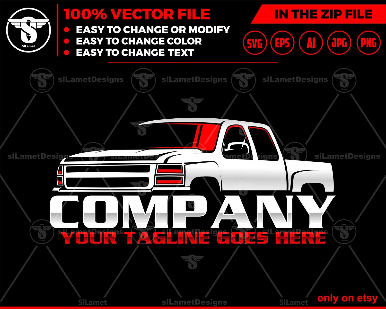 Chevy Silverado 1500 Truck Logo Template (digital Download) - Etsy