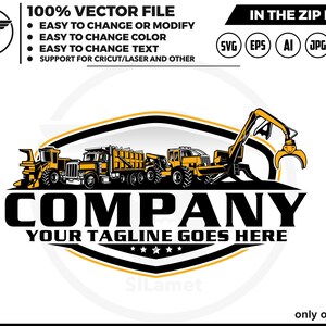 Logging Equipment Logo - Heavy Logging Equipment Logo - Logging ...