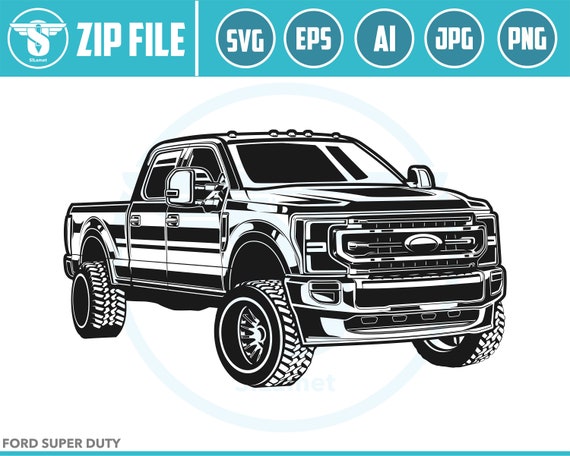 Ford Super Duty Svg Pickup Truck Pickup Truck Logo Pickup | Etsy UK