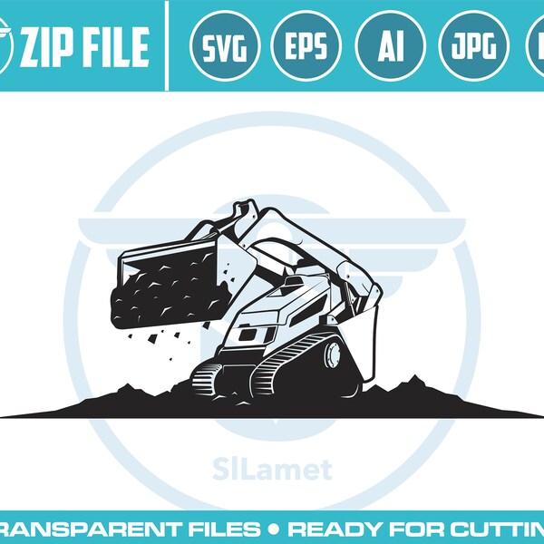 Track Loader Clipart - Etsy