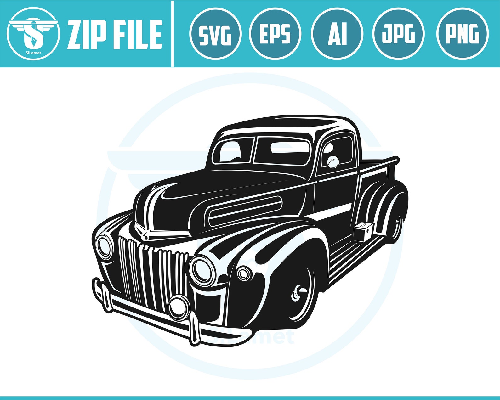 1941 Chevrolet Pickup Truck Svg, Antique Pickup Truck, Pickup Truck ...