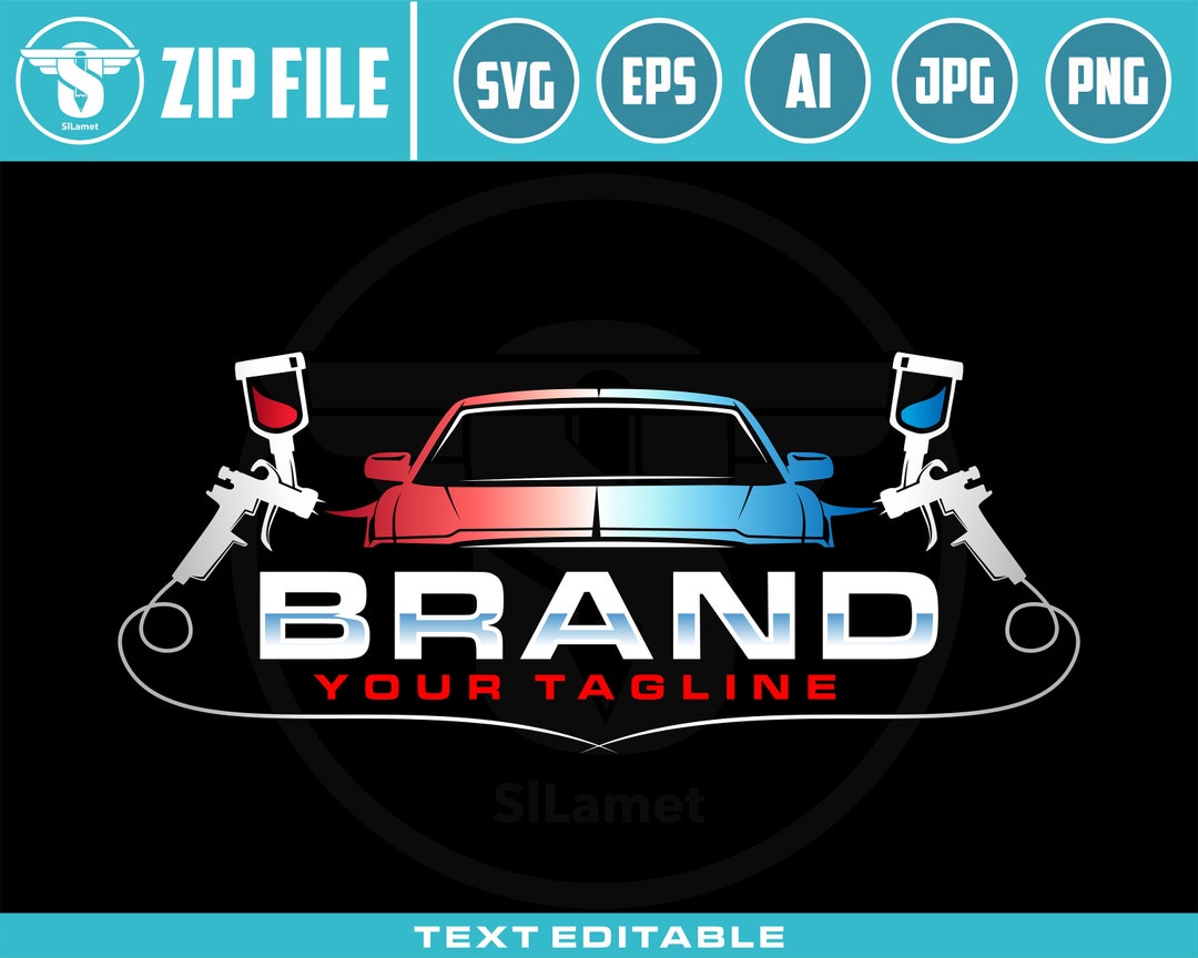 Car Painting Logo: Auto Body Shop Design (digital Download) - Etsy