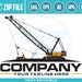 Dragline Excavator Logo SVG: Heavy Equipment Vector (digital Download ...