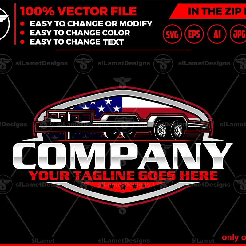 Trailer Rental Logo - Etsy