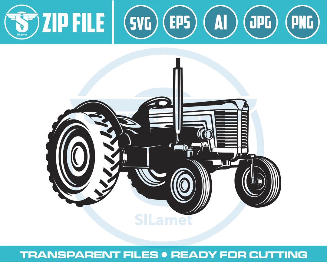 Farm Tractor SVG: Cricut Cut Files, Clipart (digital Download) - Etsy