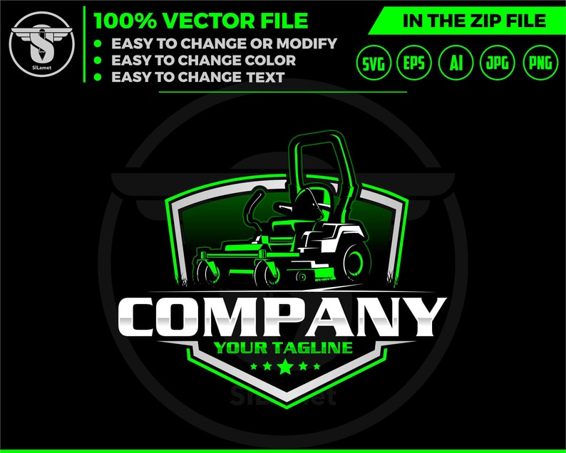 Lawn Mowers Logo Zero Turn Mowers Logo Grass Cleaner Logo - Etsy
