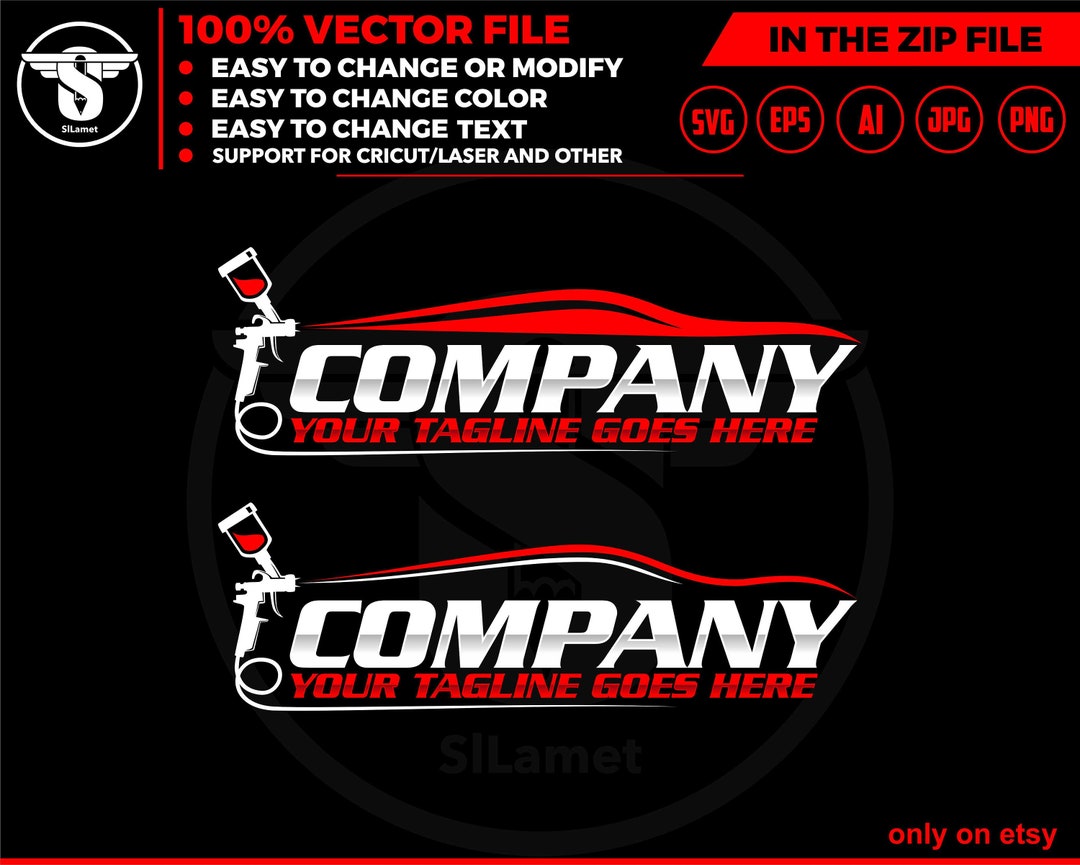 Car Painting Logo, Auto Paint Logo, Car Paint Logo, Paint Body Car Logo ...