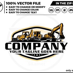 Equipment Vehicles Logo - Heavy Equipment Logo - Bulldozer Svg ...
