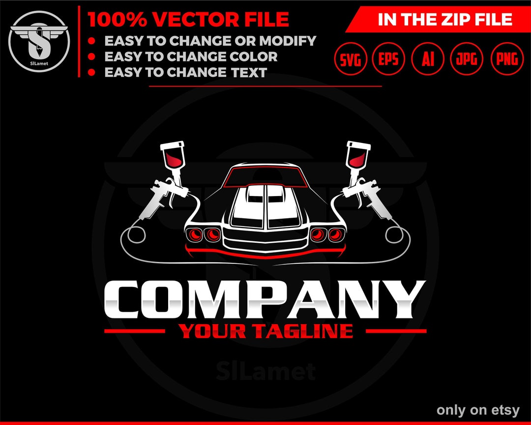 Car Painting Logo, Auto Paint Logo, Car Paint Logo, Paint Body Car Logo ...