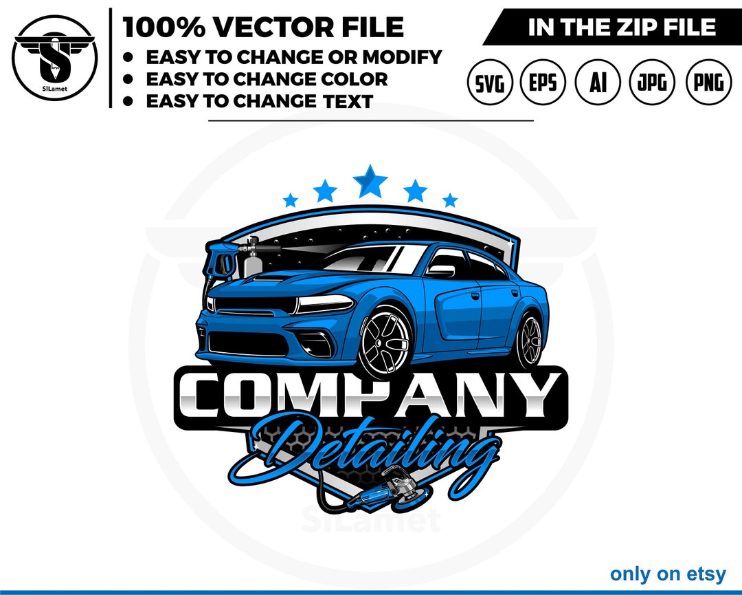 Luxury Cars Auto Detailing - Sport Car Detailing Logo Template - Car ...