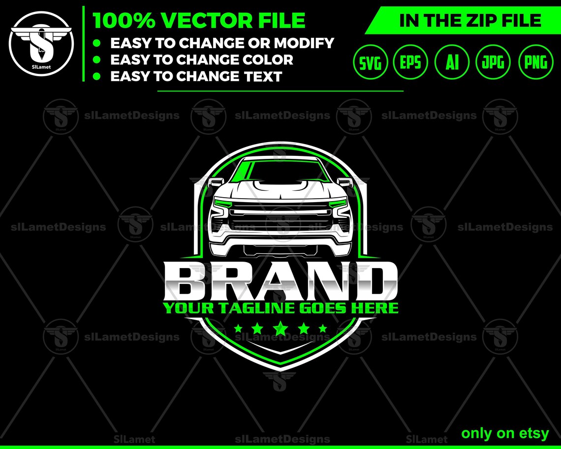 Chevy Silverado Truck Logo – Vector Graphic Files (svg, Eps, Png, Jpg ...