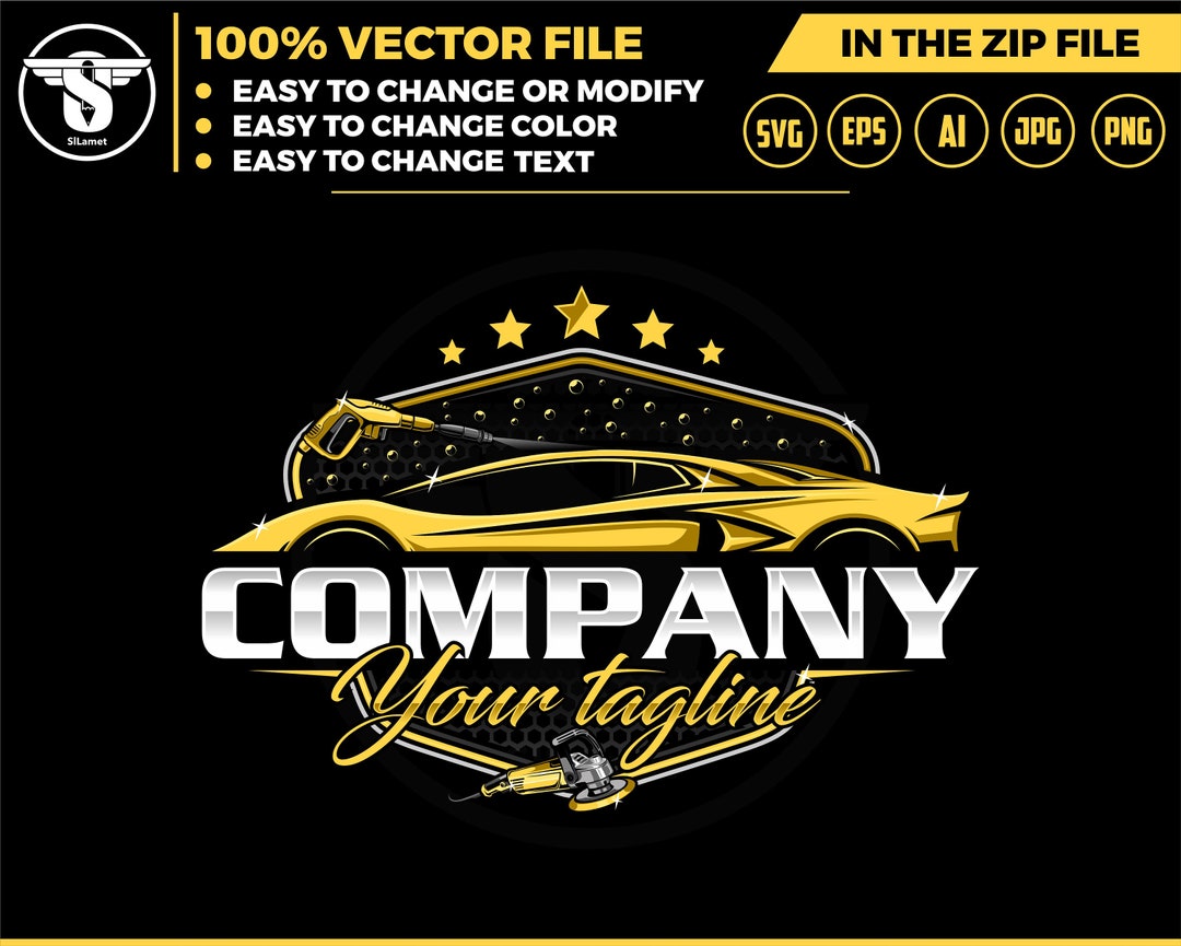 Car Detailing Logo Template: Gold Auto Design (digital Download) - Etsy