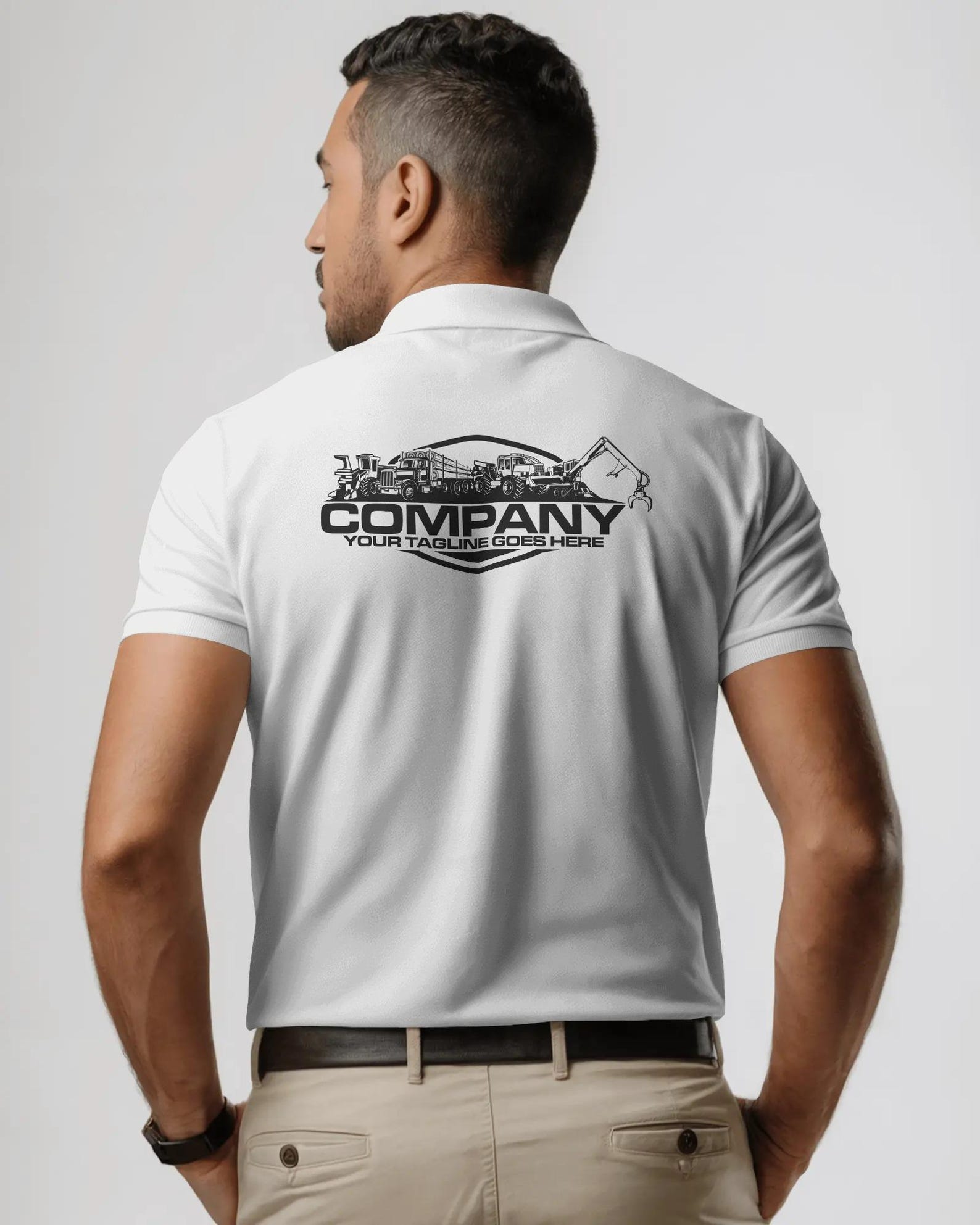 Logging Equipment Logo: Heavy Machines Vector Graphics (digital ...