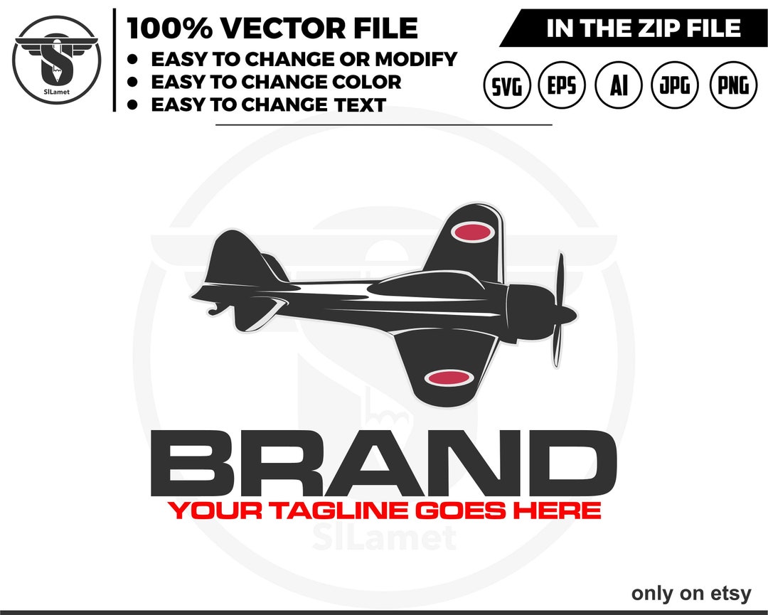 Aircraft Logo - Light Aircraft Logo - Private Planes Logo - Small Planes Logo - Airplanes Logo ...