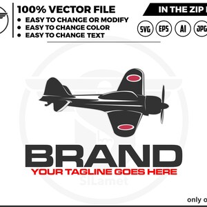 Aircraft Logo Design – Vector Graphic (digital Download) - Etsy
