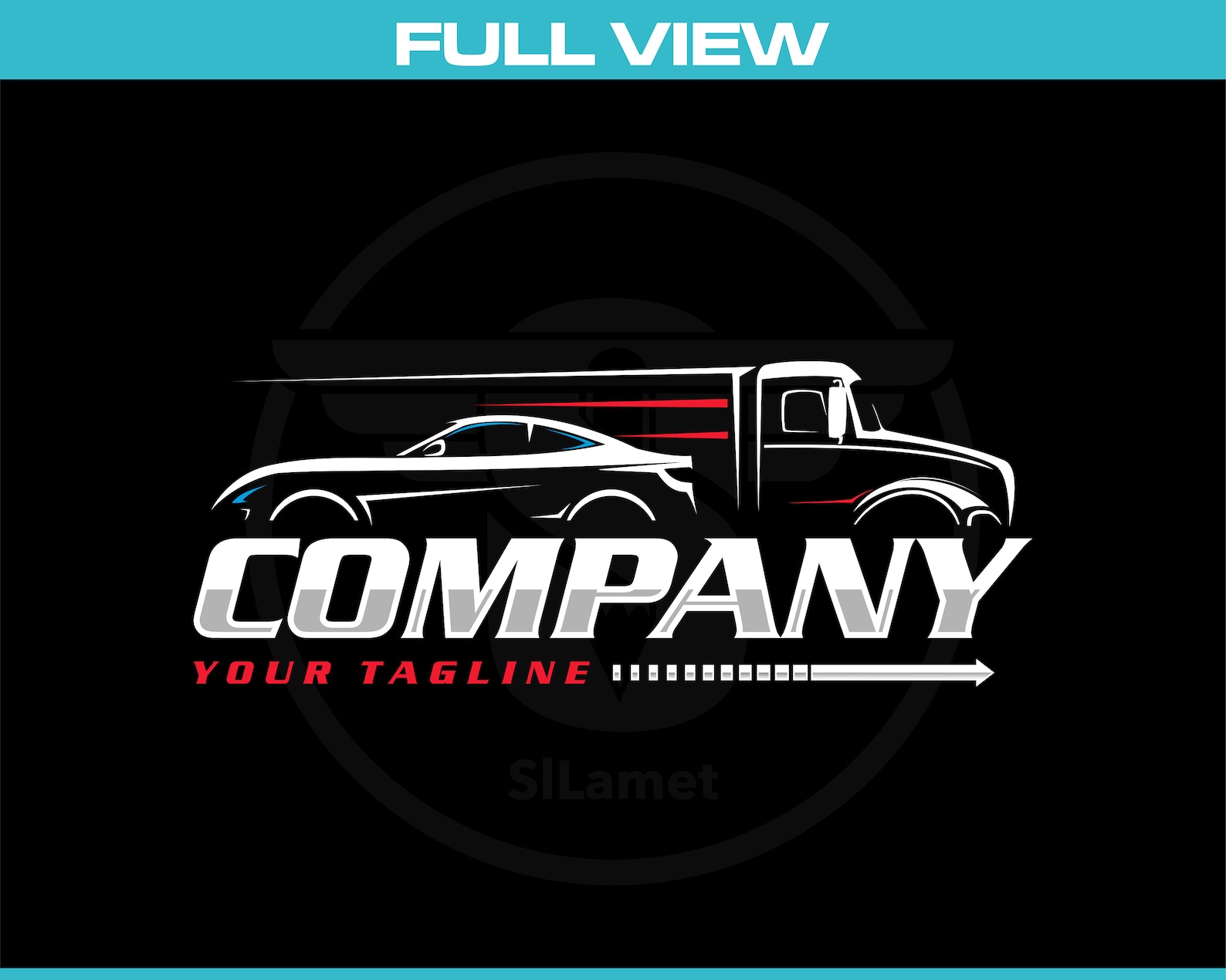 Automotive Logo Trucking Logo Truck and Car Truck Line Art - Etsy