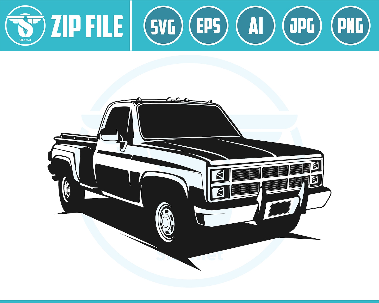 Gmc Commercial Vehicle Svg Pickup Truck Pickup Truck Logo - Etsy