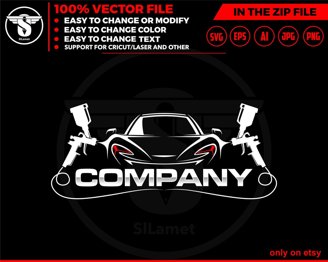Car Painting Logo, Auto Paint Logo, Car Paint Logo, Paint Body Car Logo ...