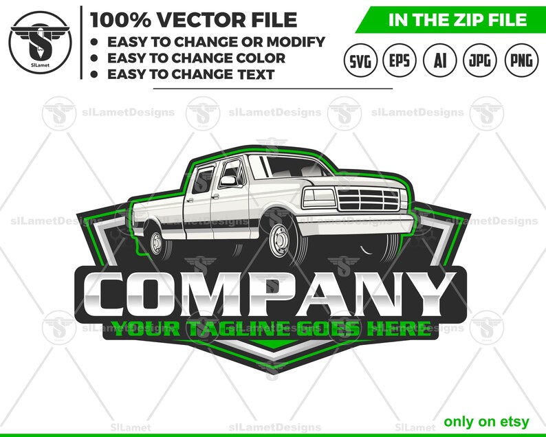 Chevy Silverado Truck Logo: Classic Pickup Truck Graphic (digital ...