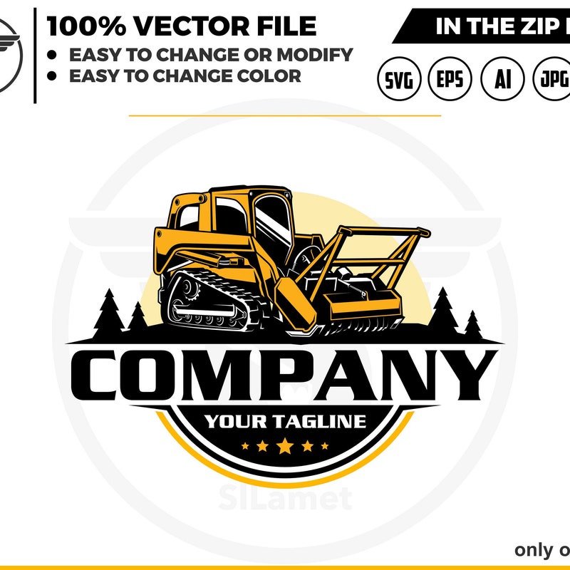 Forestry Mulching Logo - Etsy