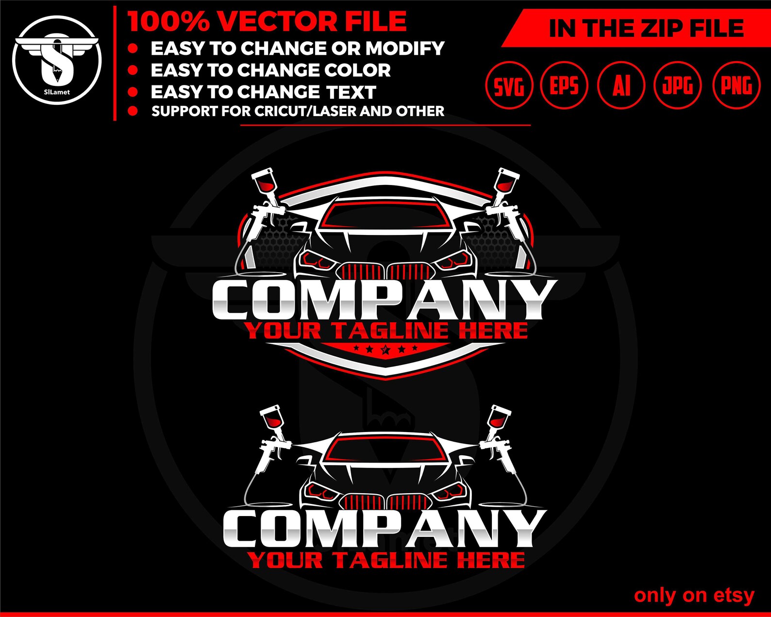 Car Painting Logo, Auto Paint Logo, Car Paint Logo, Paint Body Car Logo ...