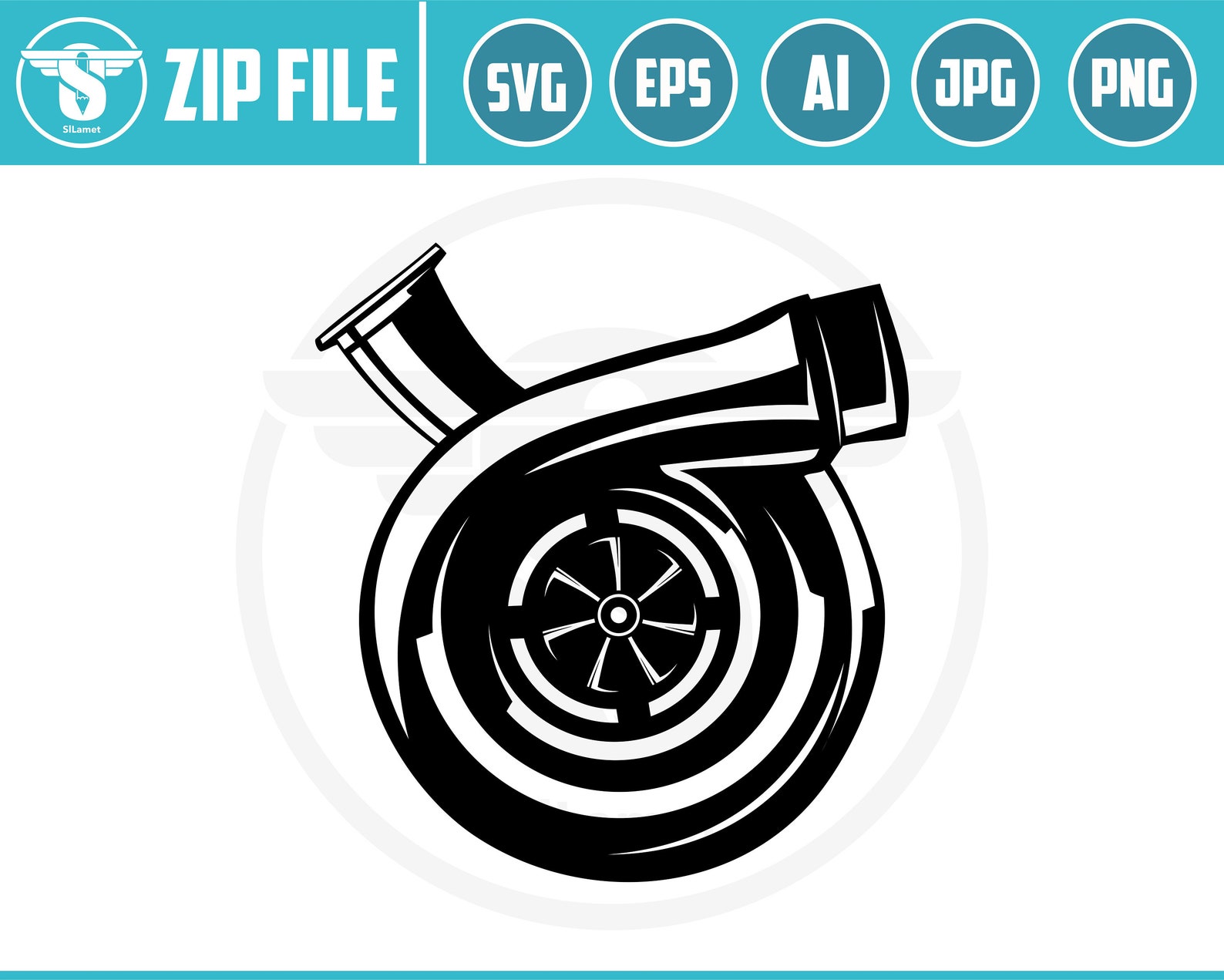 Turbo Silhouette SVG Turbo SVG Turbo Power Svg Turbo - Etsy