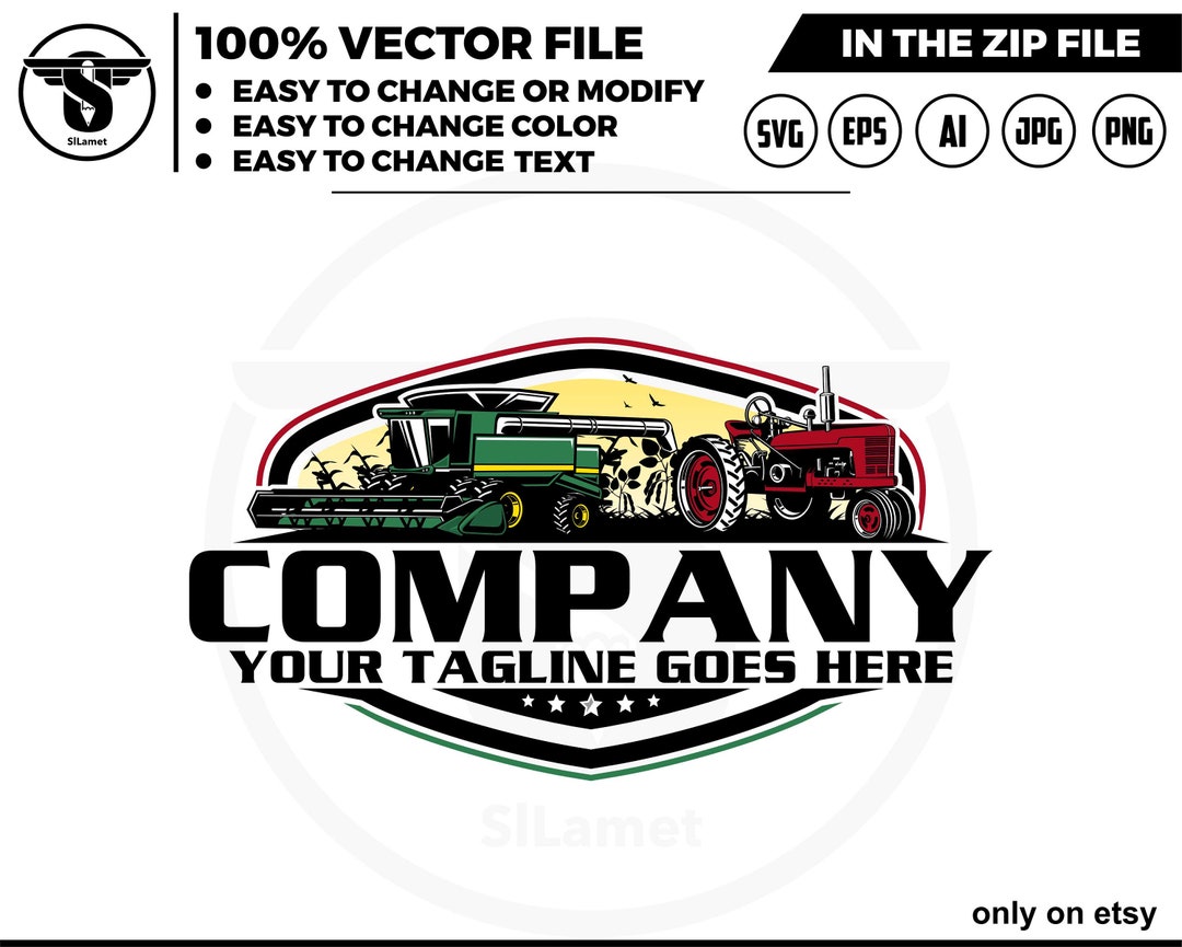 Combine Harvester and Tractor Logo - 1946 Farmall H Tractor - Farms ...